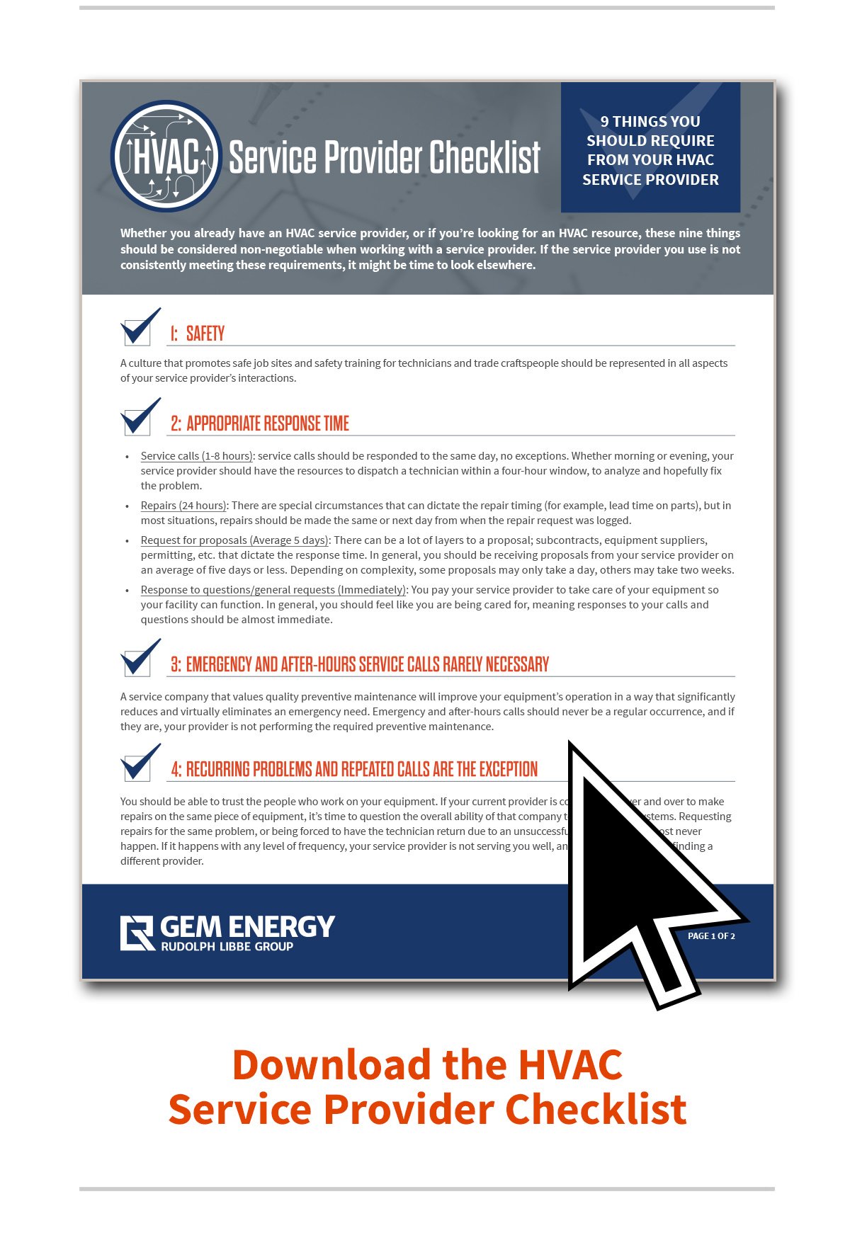 9 things to require from your HVAC provider | Rudolph Libbe Group | Blog